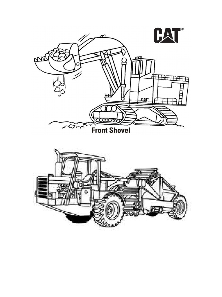 Mewarnai Alat Berat Dan Mobil | PDF