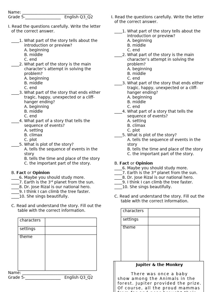Quiz-Elements and Summary | PDF