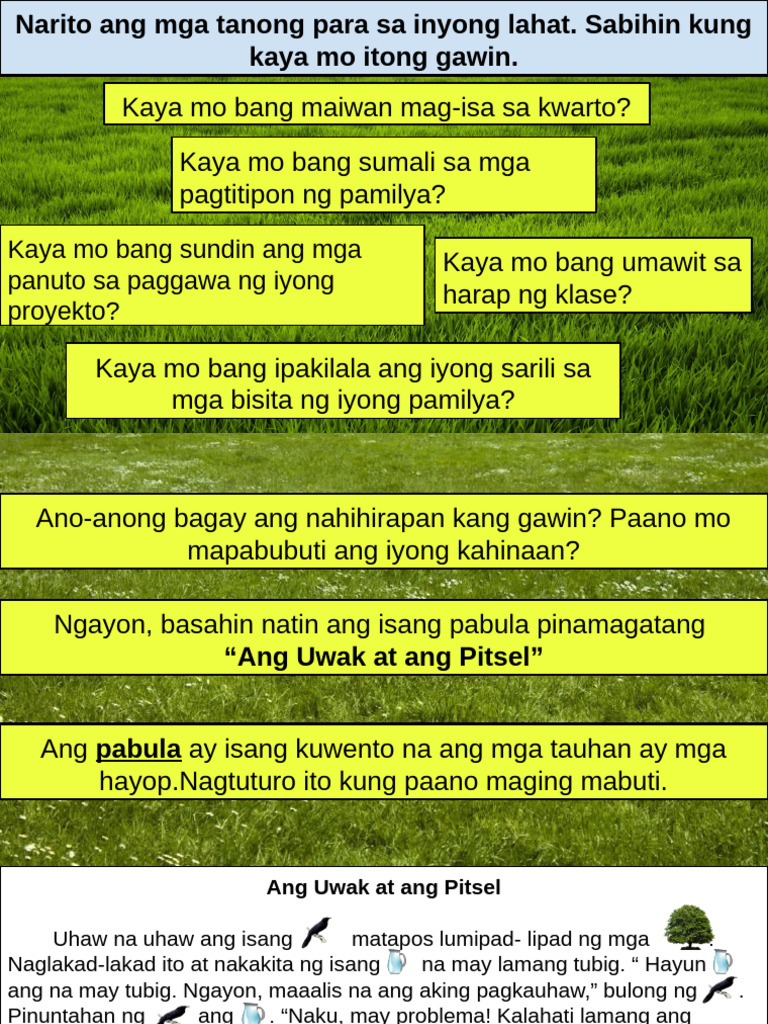 ESP 1stQ Lesson 2 - May Tiwala Ako Sa Aking Sarili | PDF