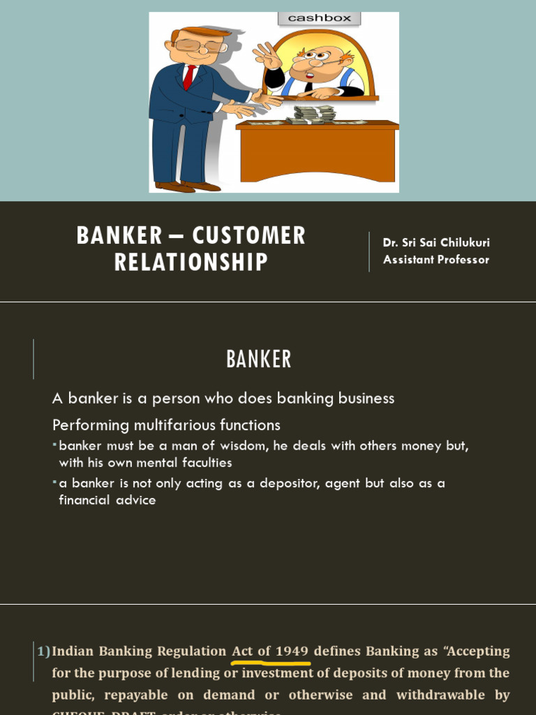 Relationship Between Banker and Customer | PDF