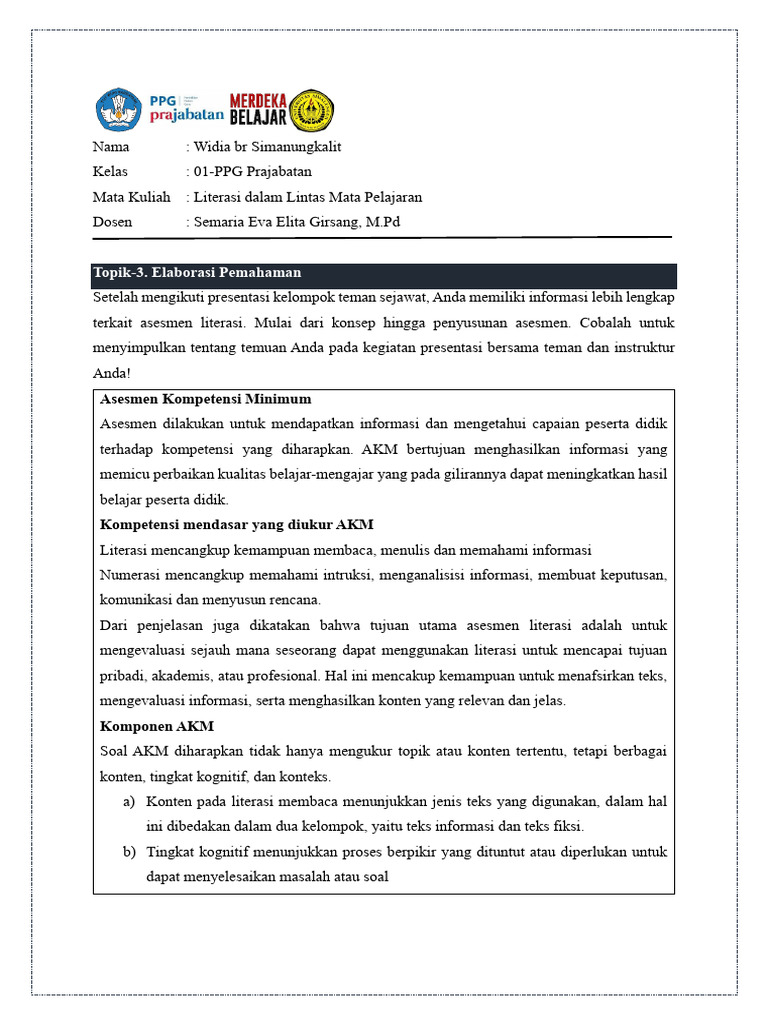 T.3 - Elaborasi Pemahaman LLMP | PDF