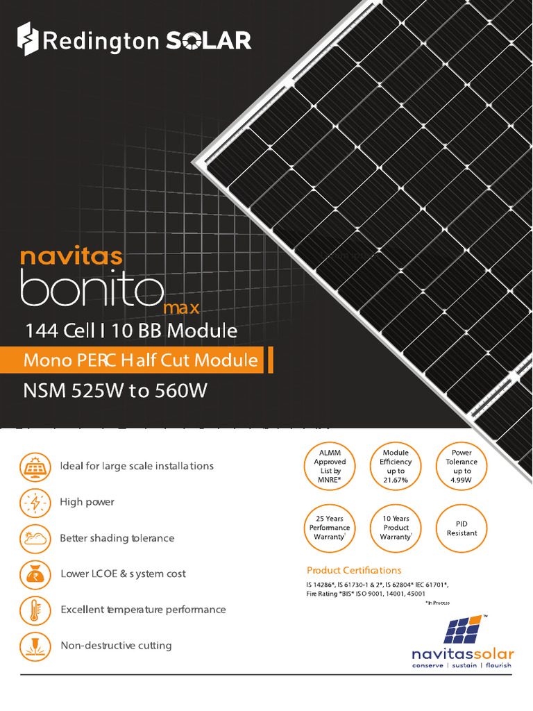 Data-sheet-Navitas Solar | PDF