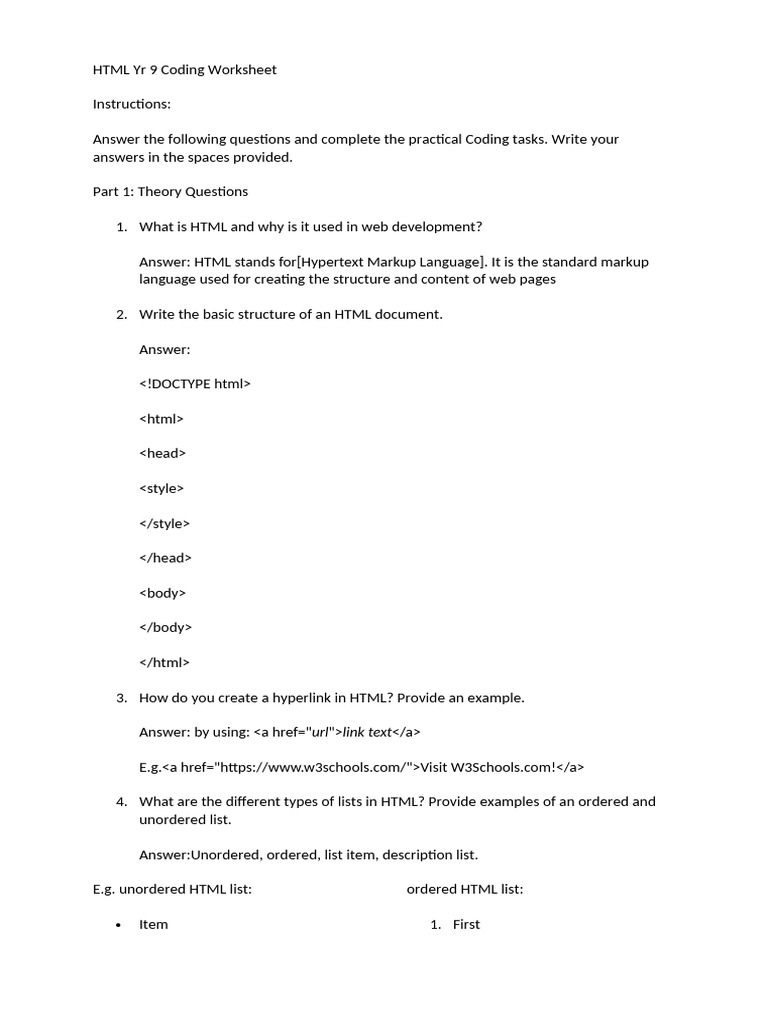 Year 9 Coding Homework | PDF