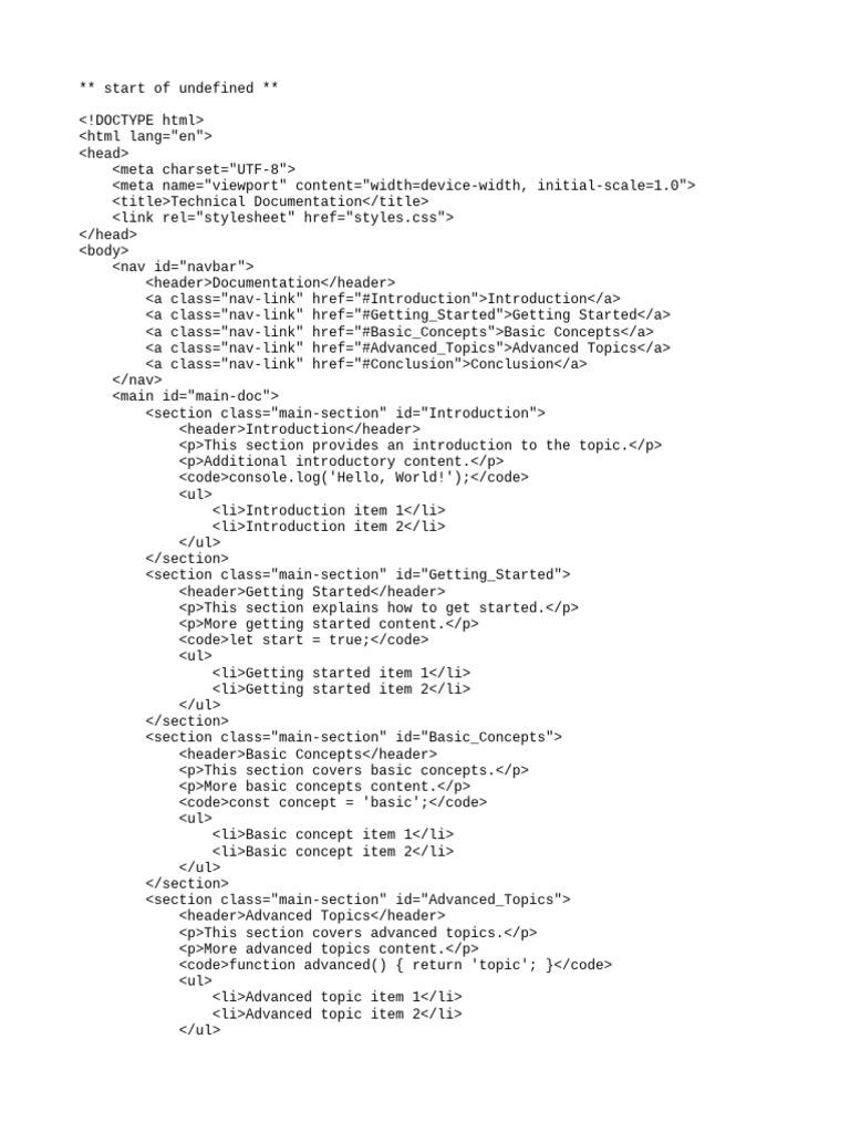 Build A Technical Documentation Page | PDF