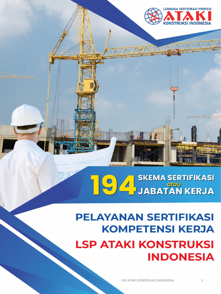 Pelayanan Sertifikasi Kompetensi Kerja LSP Ataki Ki | PDF