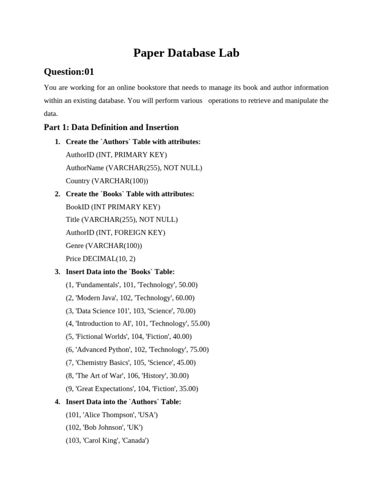 Paper Database Lab | PDF