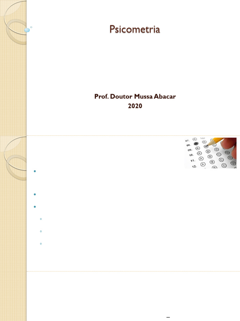 Aulas Psicometria-1 | PDF