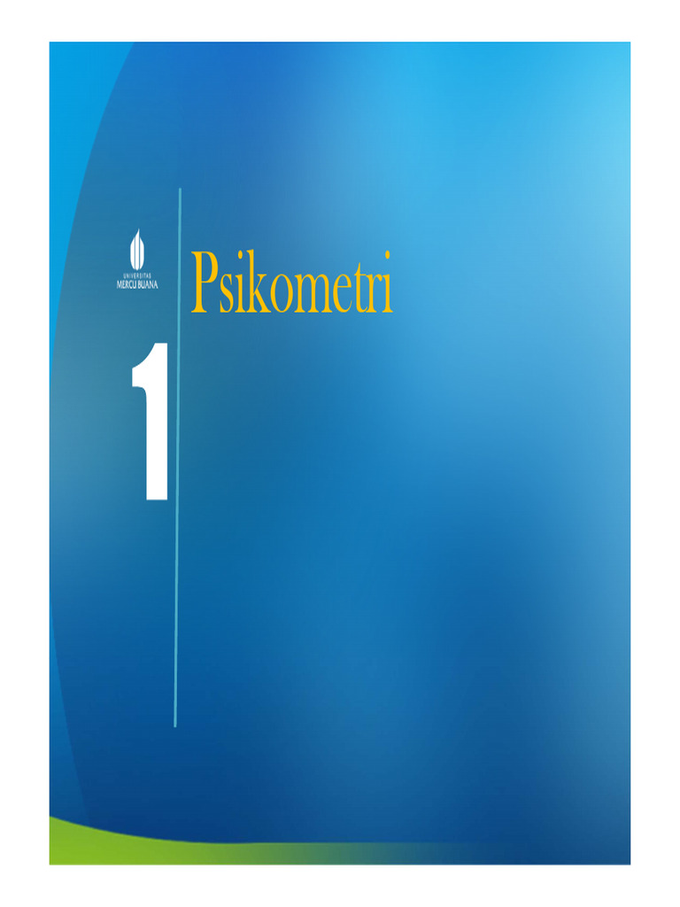 Adoc - Pub - Psikometri Pengantar Psikometri Arie Suciyana S Ss | PDF