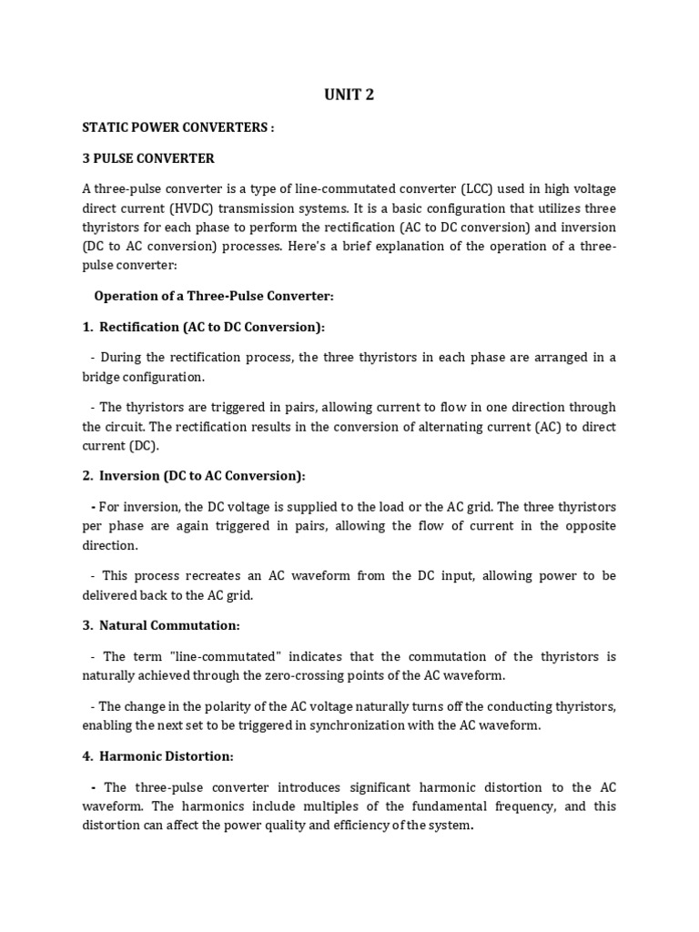 HVDC Unit 2 | PDF