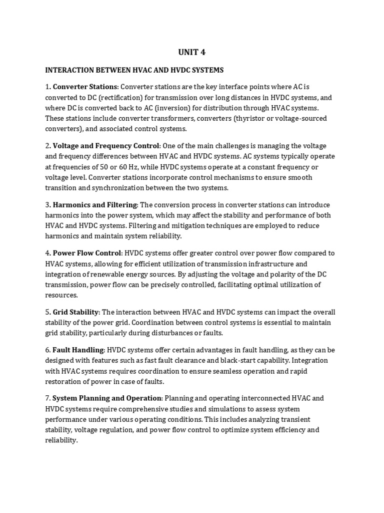 HVDC Unit 4 | PDF