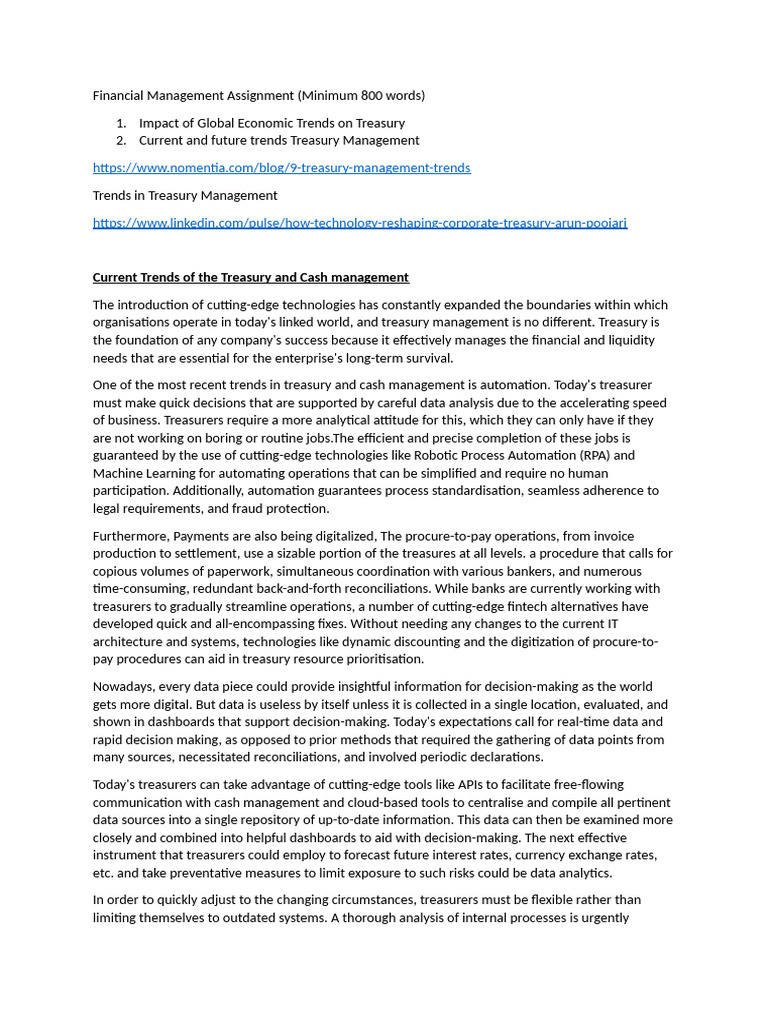 Financial Management Assignment | PDF