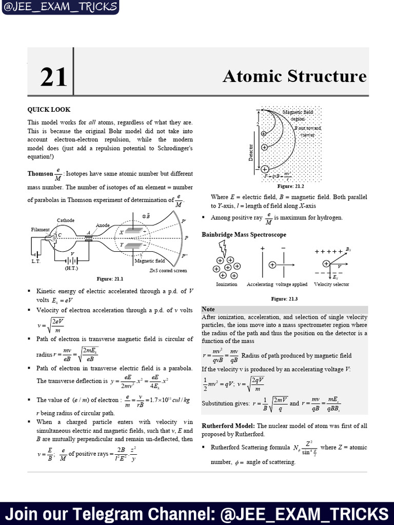 Atomic Structure | PDF