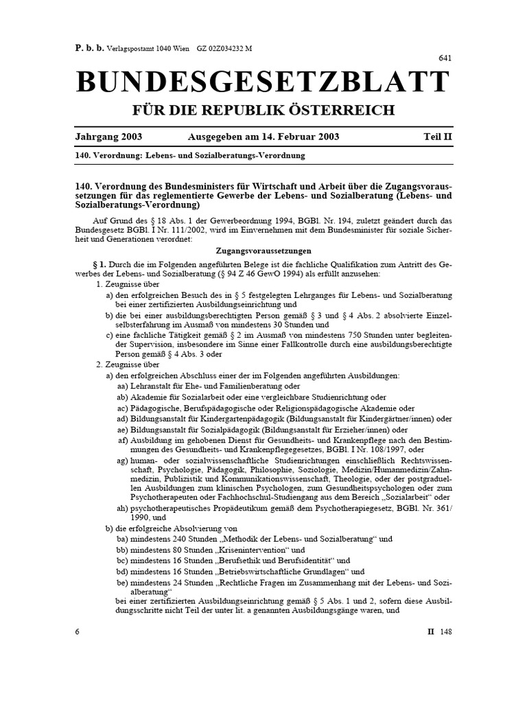 Bundesgesetzblatt | PDF