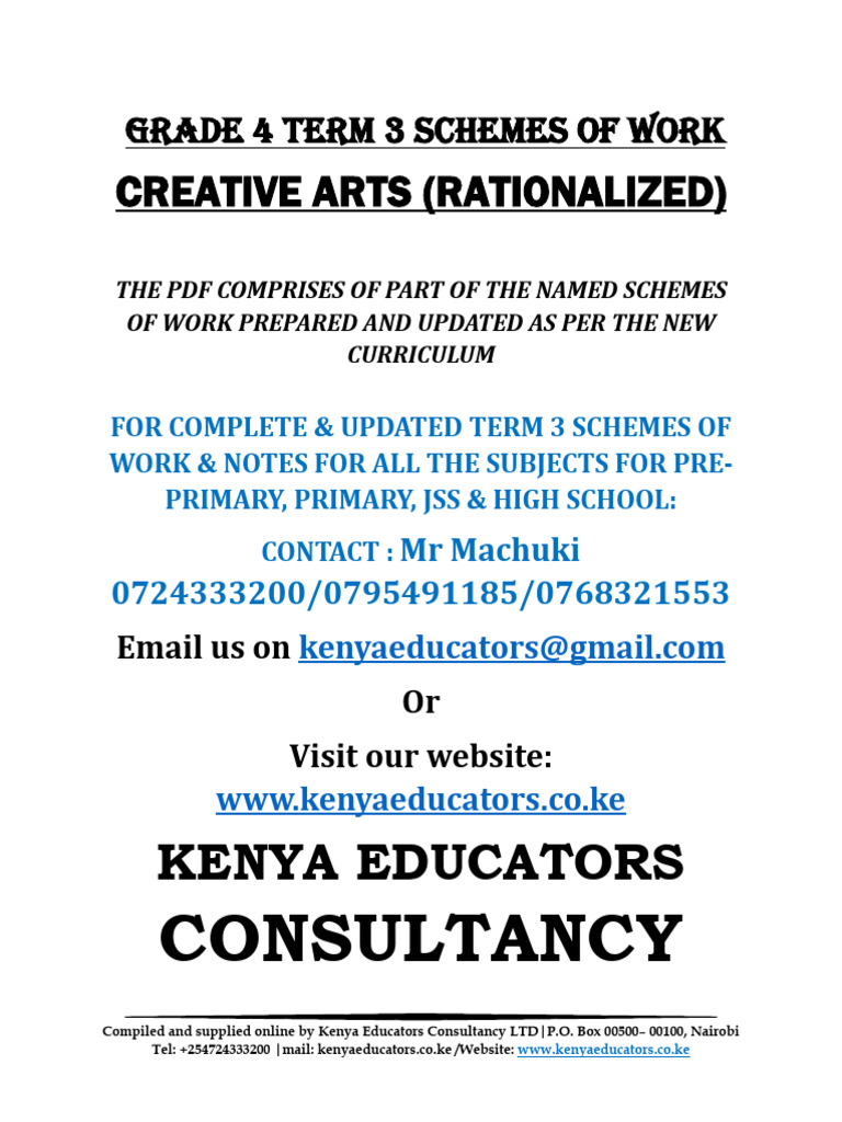 Cas Grade 4 Term 3 Sow Sample | PDF