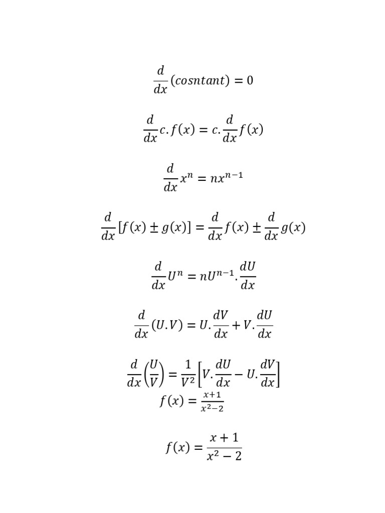 Differentiation | PDF