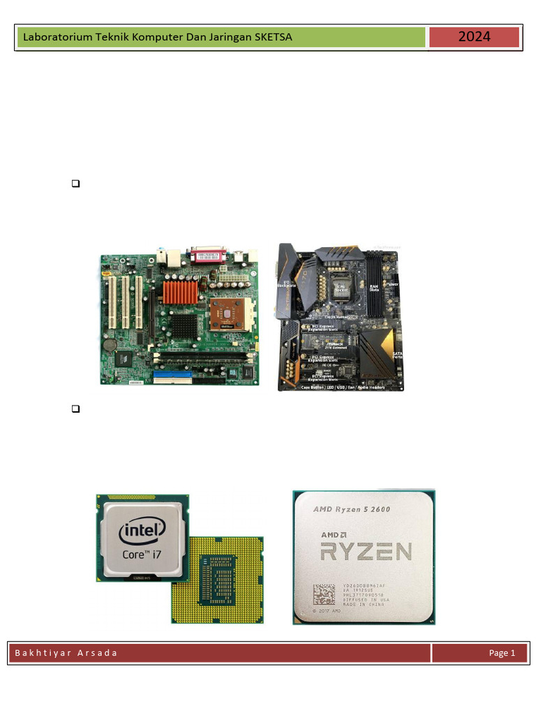 Modul Hardware Komputer SKETSA | PDF