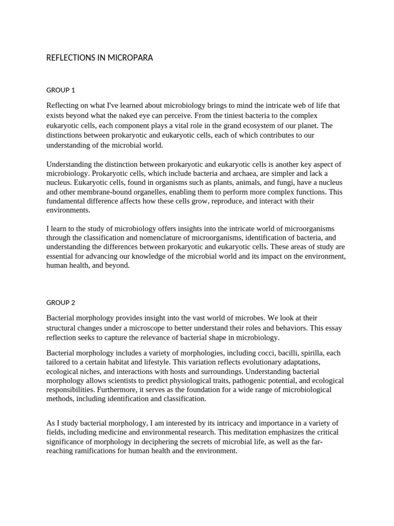 REFLECTIONS IN MICROPARA | PDF