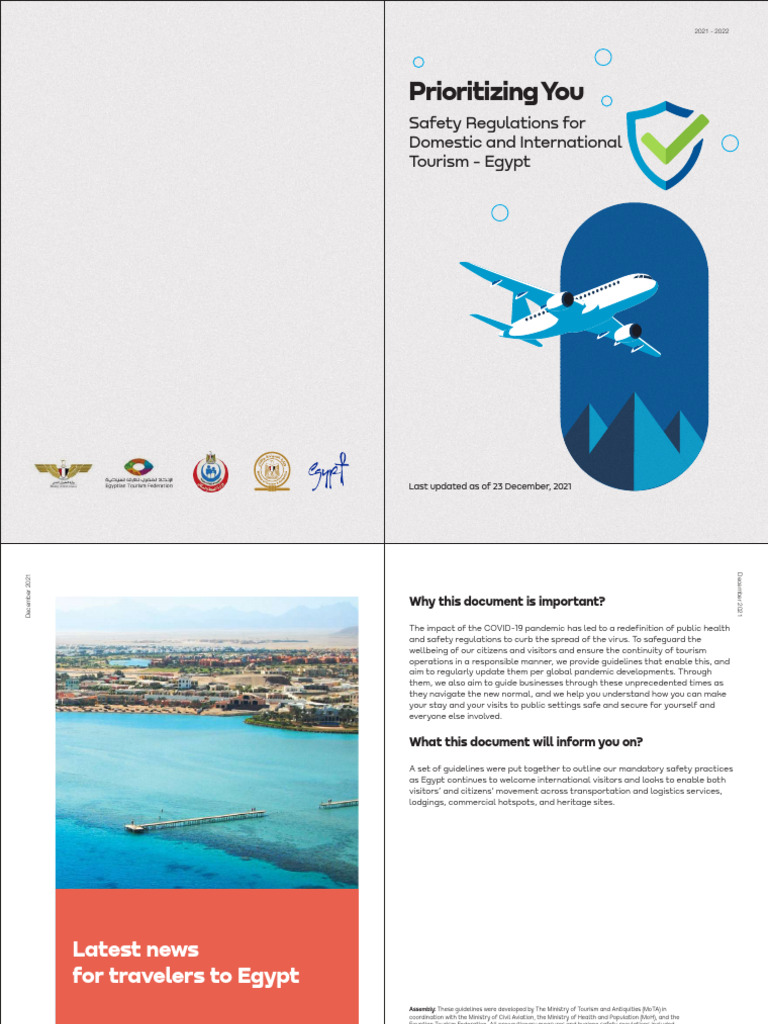 Regulations For The Resumption of Toursim To Egypt en | PDF