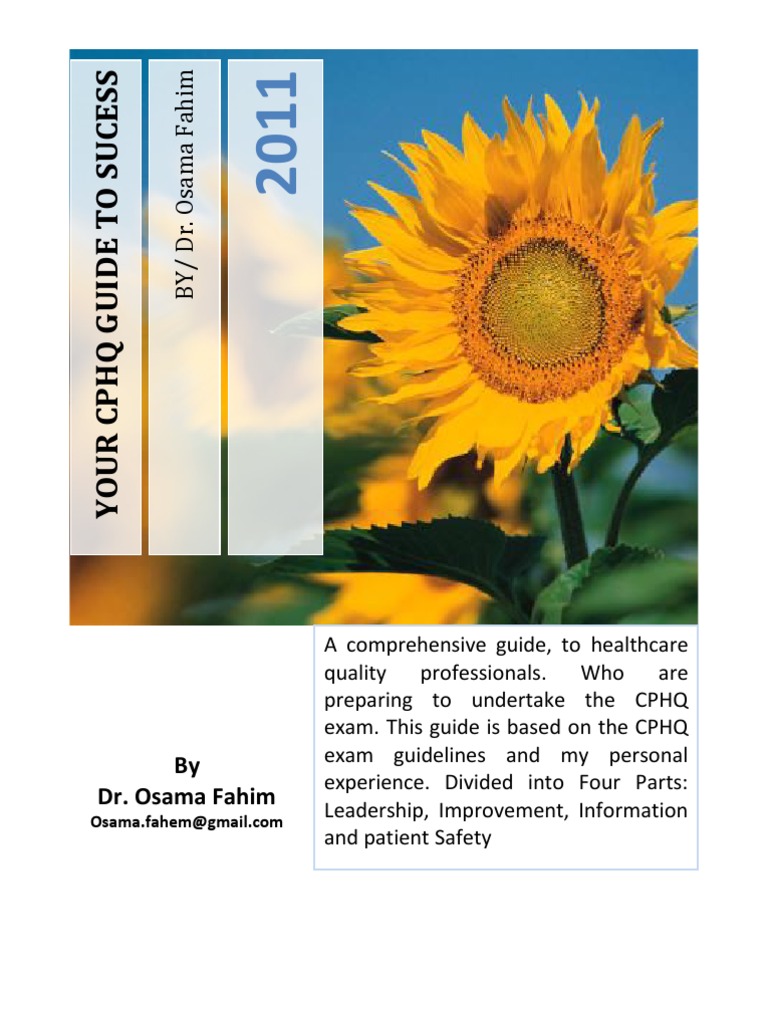 CPHQ Text Book | PDF | Risk Management | Patient Safety