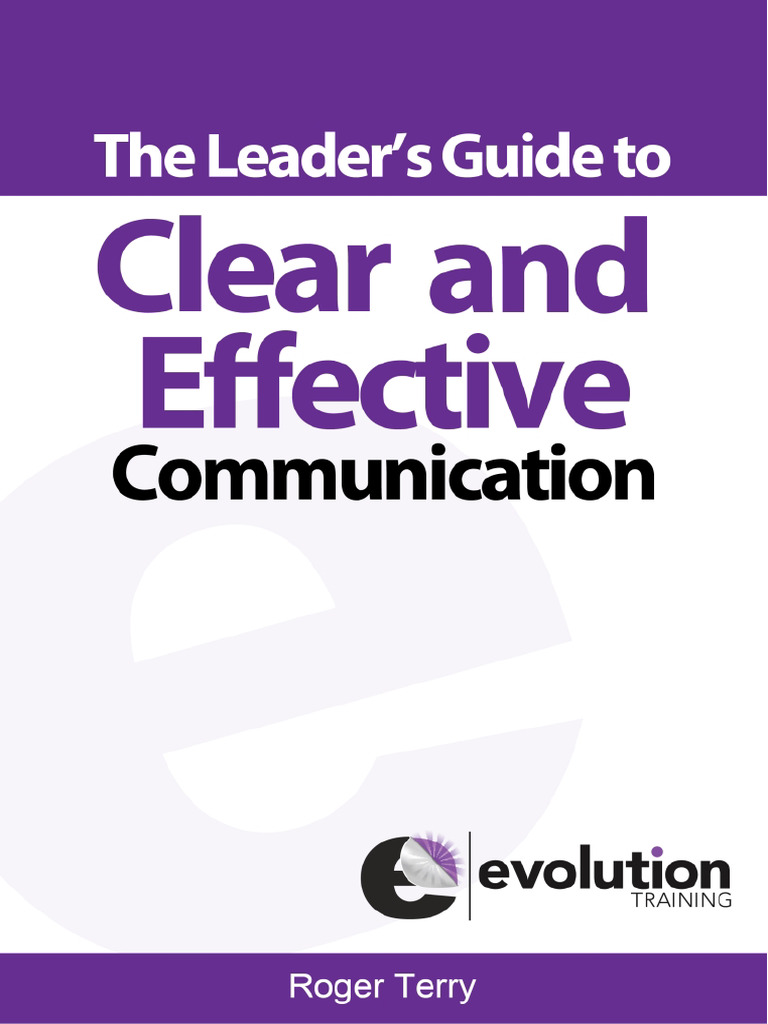 Business Leaders Guide to Clear Effective Communication | PDF