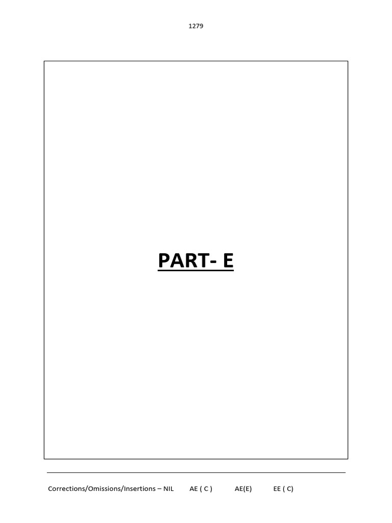 PART E Schedule of Qty | PDF