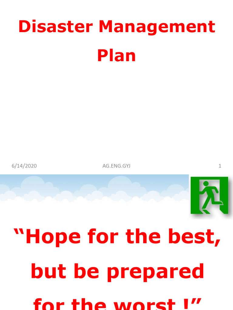 Disaster MGT Plan | PDF