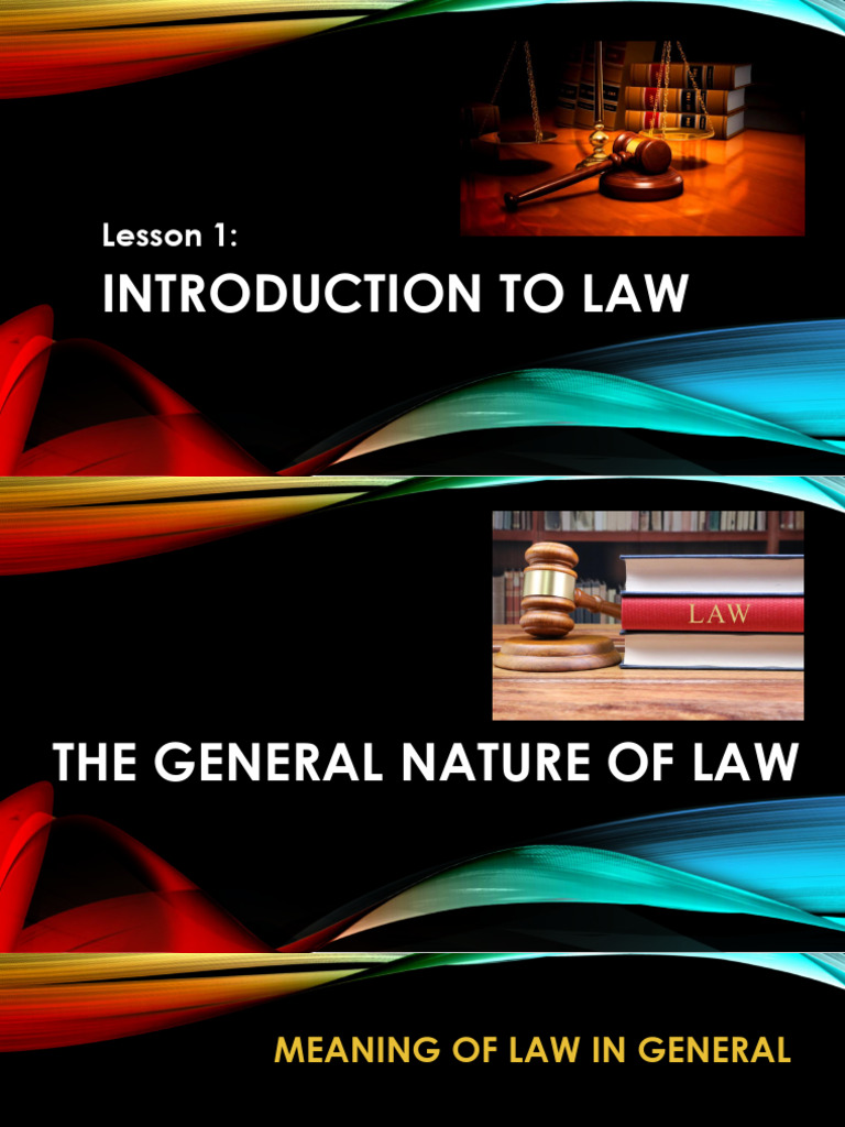 OBLICON L1 Introduction To Law | PDF