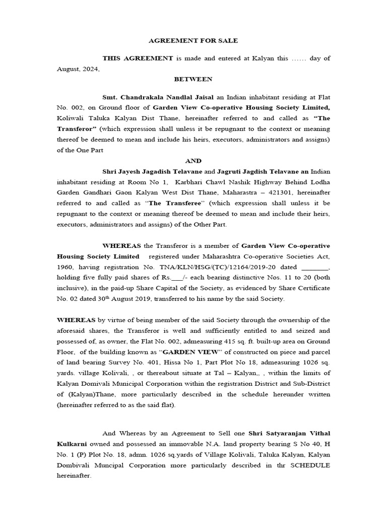 Sample Agreement | PDF