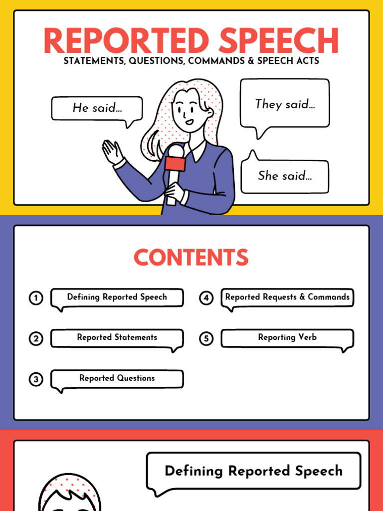 Reported Speech PPT - 2 | PDF | Question | Linguistic Morphology