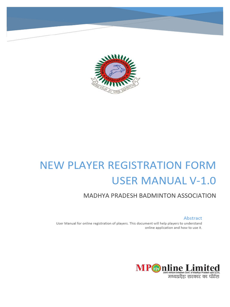 User Manual MPBA New Registration Ver 1 0 | PDF