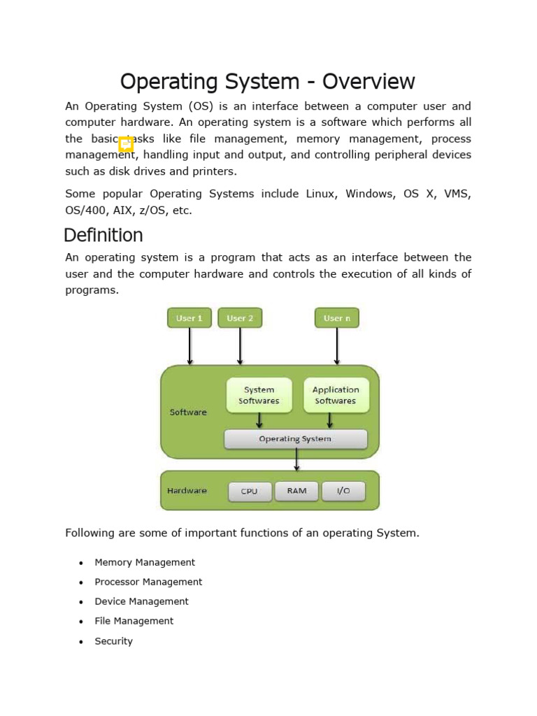 Operating System | PDF