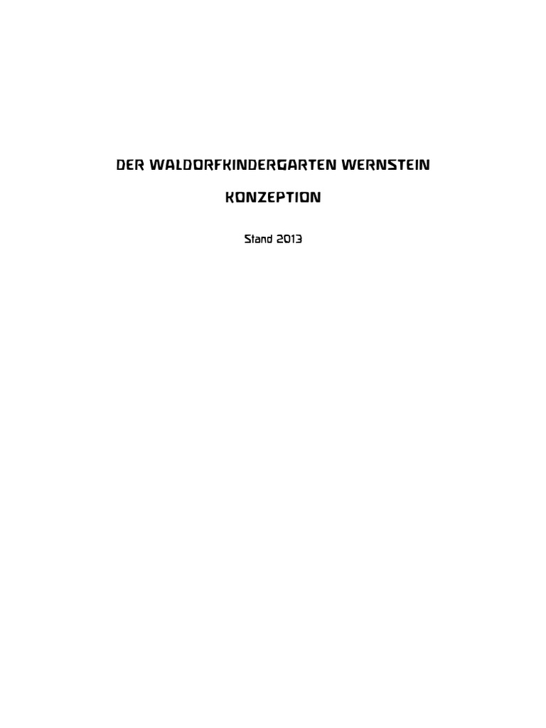Konzeption KiGa | PDF