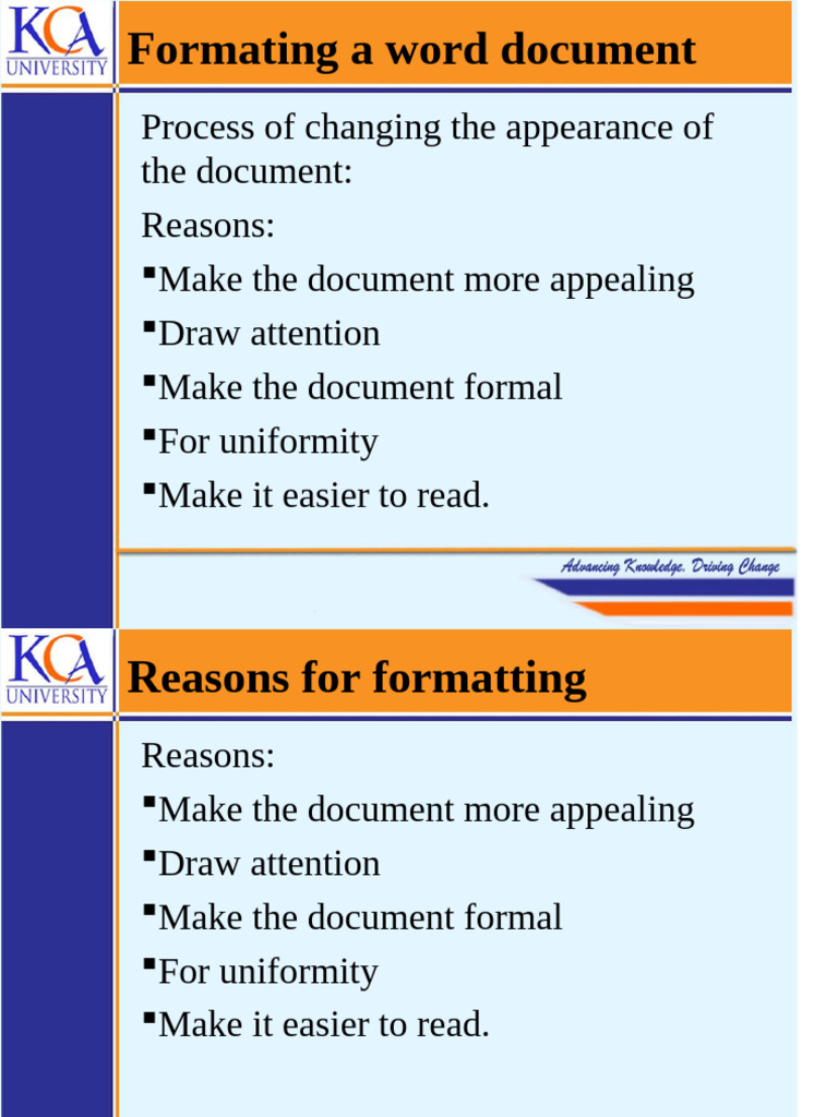 Topic 6-Formating A Word Document | PDF