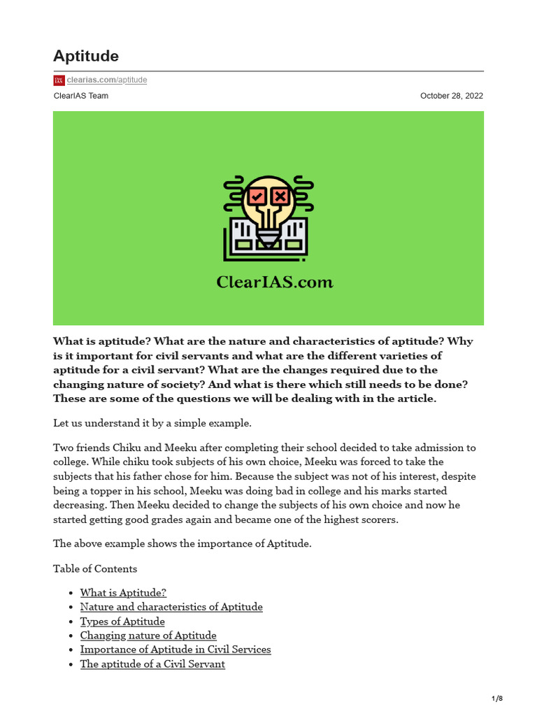 Aptitude | PDF