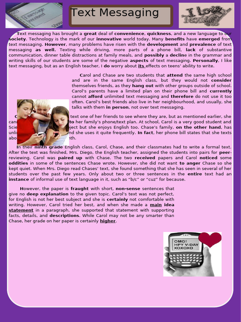 Text Messaging | PDF