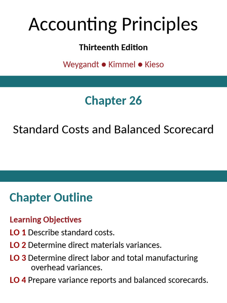 Ch26 Standard Costs & Balanced Scorecard | PDF