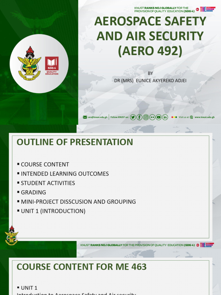 Unit 1 Aerospace Safety and Security | PDF | Risk | Aviation