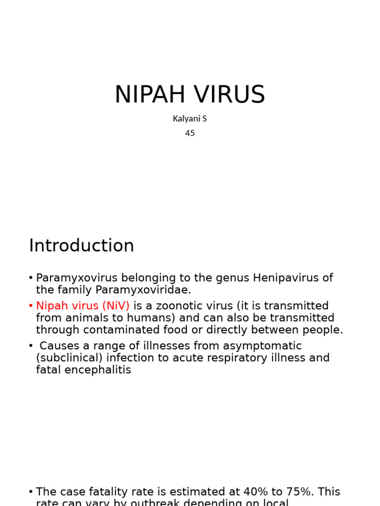 Nipah Virus | PDF