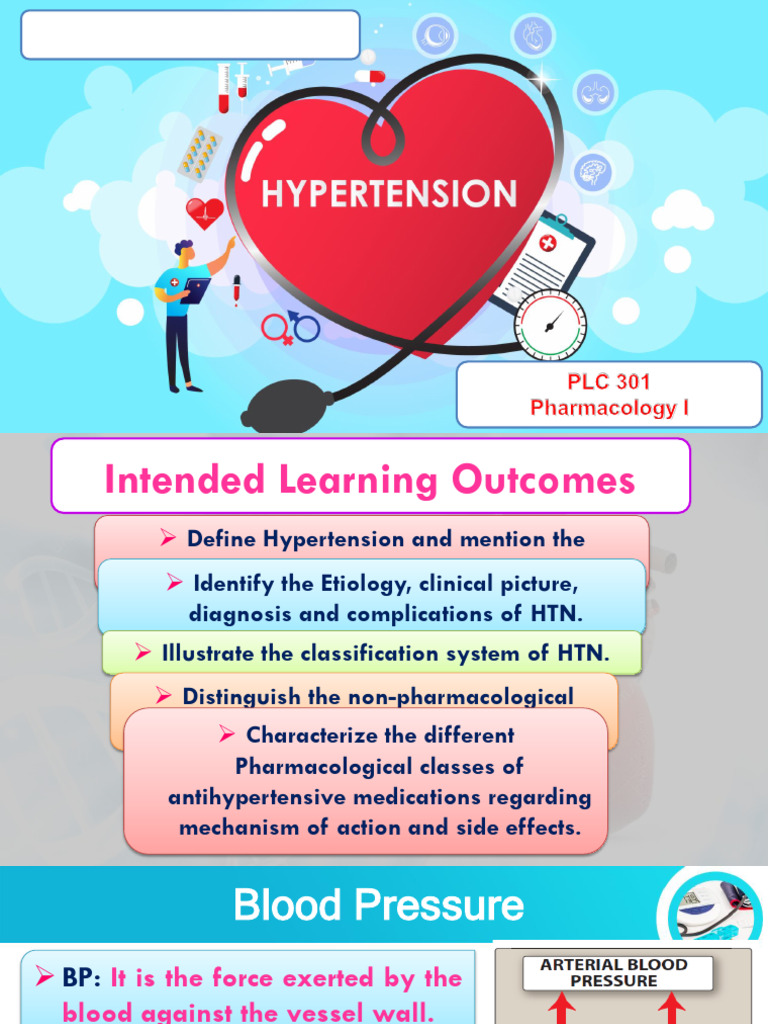 Hypertension Lecture Part 1- PowerPoint Slides | PDF