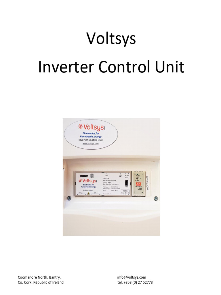 Inverter Control Unit Ver 17c | PDF | Power Supply | Power Inverter