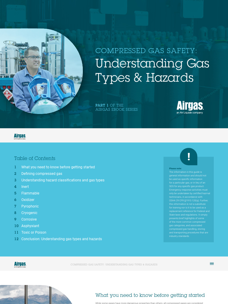 Airgas Compressed Gas Basics prt1 MCM 028.1 | PDF