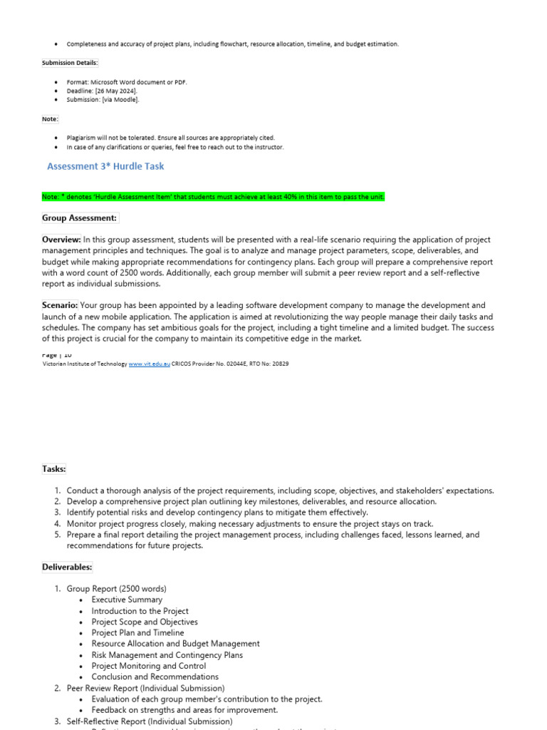 ICT601 - Assignment 3 | PDF