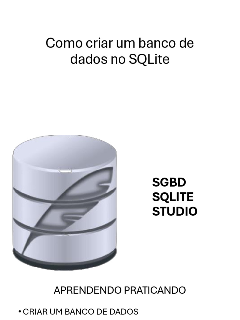 Como Criar Um Banco de Dados No SQLite | PDF