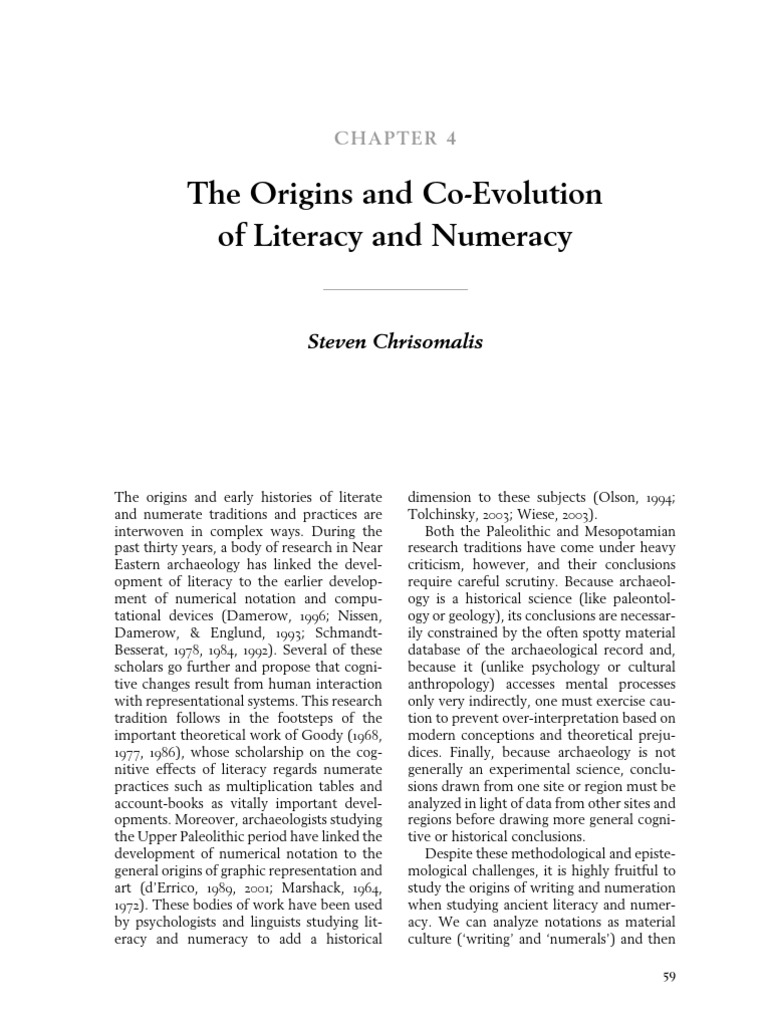 The Origins and Co Evolution of Literacy | PDF | Mesoamerica