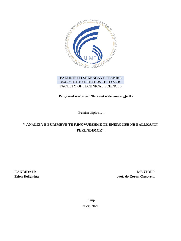 Diplomska Edon Belcishta Punim Final | PDF