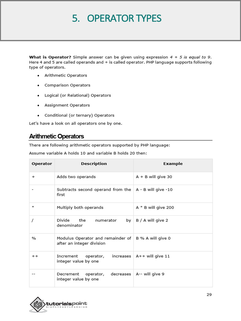 2 Operators Selection And Loop Pdf