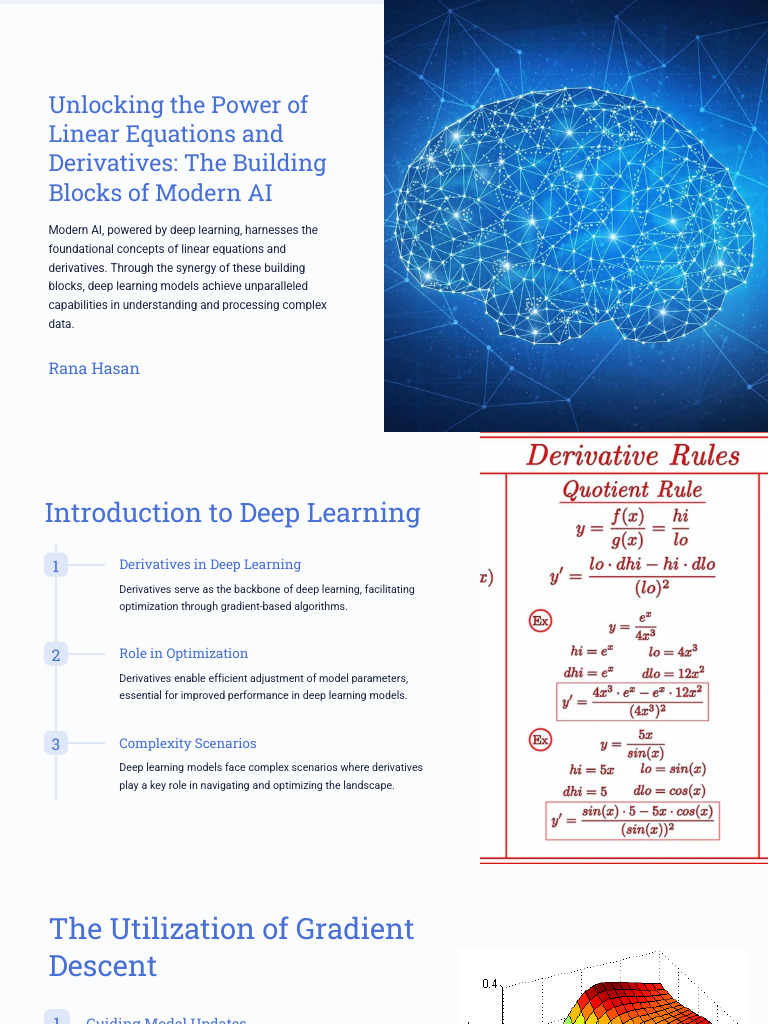 Unlocking The Power of Linear Equations and Derivatives The Building ...