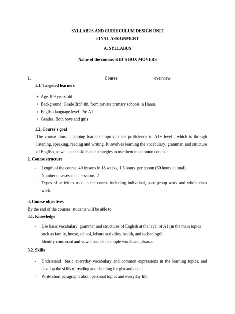 Final Syllabus | PDF