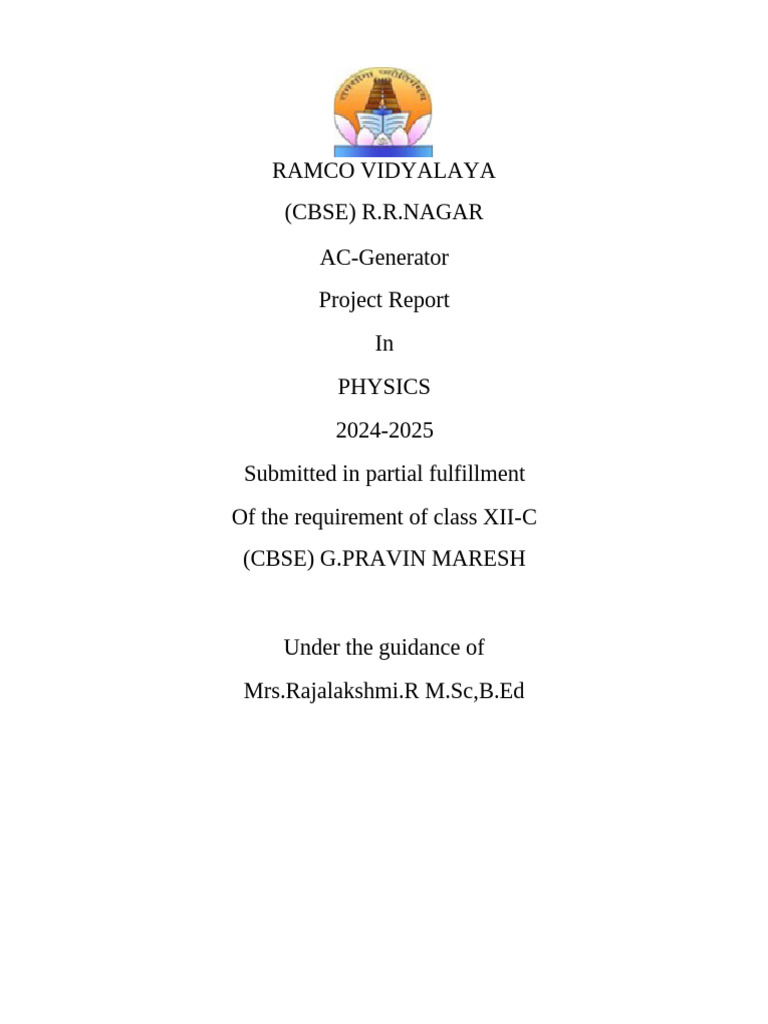 Physics Final | PDF | Electric Generator | Electromagnetic Induction