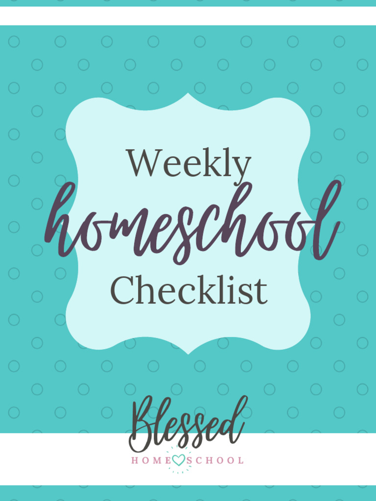 Daily Homeschool Checklist Editable | PDF